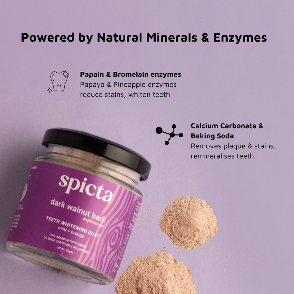 Spicta - Teeth Whitening Powder with Walnut Bark - Best whitening ...