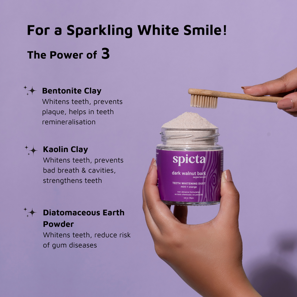 Spicta - Teeth Whitening Powder with Walnut Bark - Best whitening ...